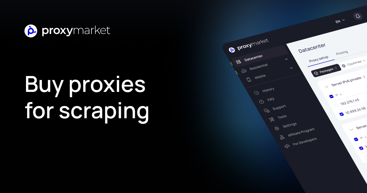 Mobile proxy servers | Proxy.Market